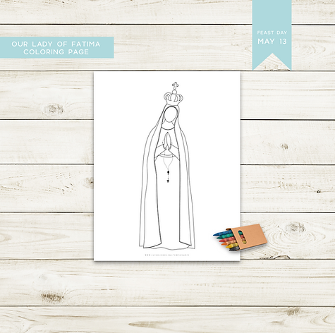 fatima coloring pages