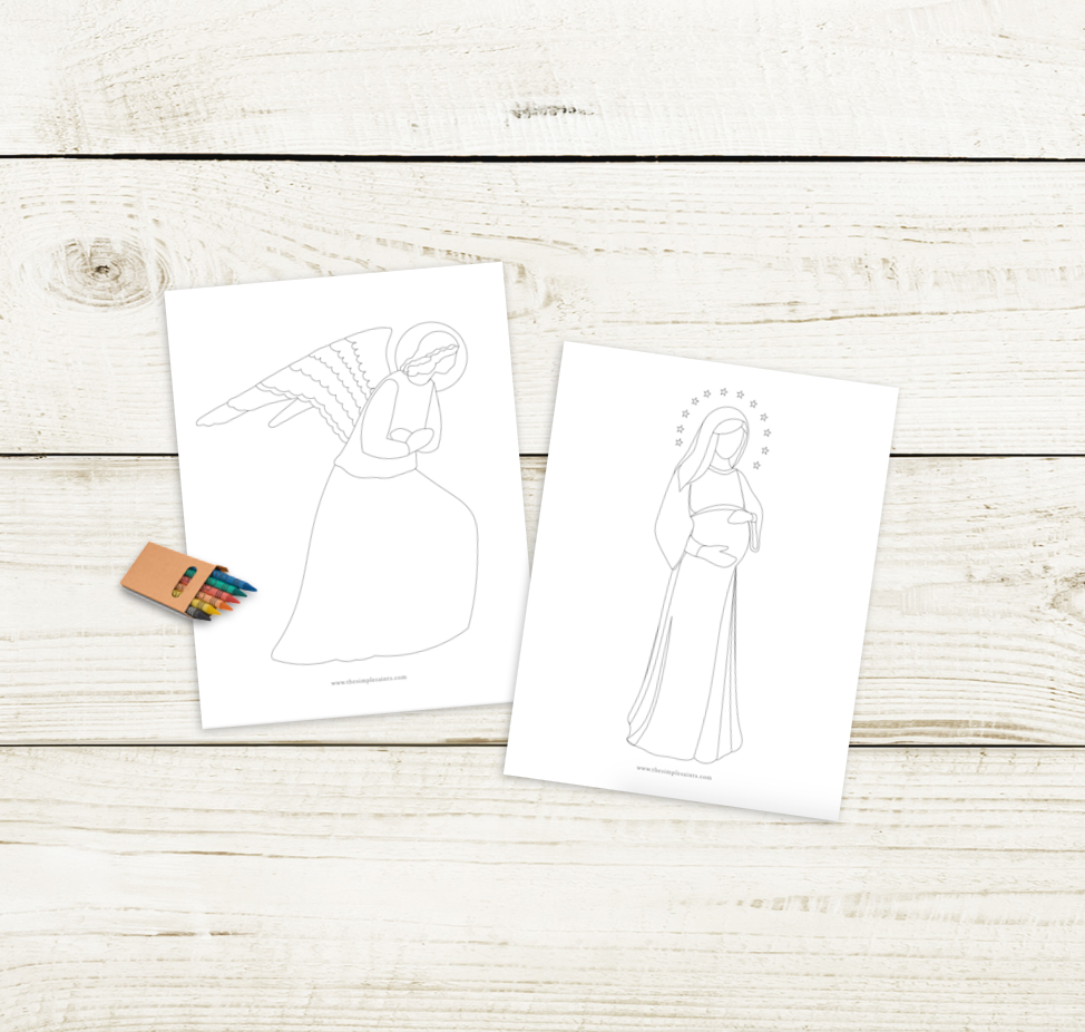 Coloring Pages | The Simple Saints