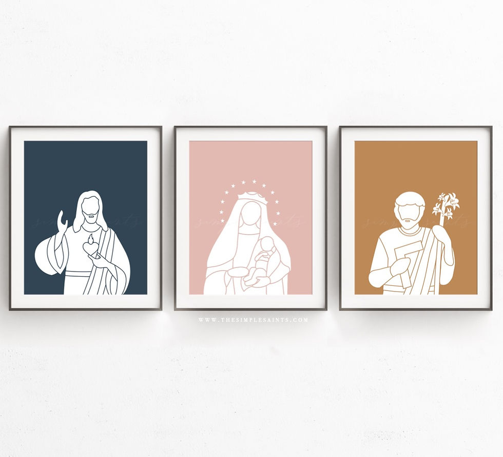 Color Block Saints | The Simple Saints