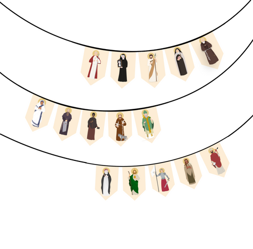 Printable All Saints Day Banner | The Simple Saints