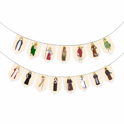 Printable All Saints Day Banner | The Simple Saints