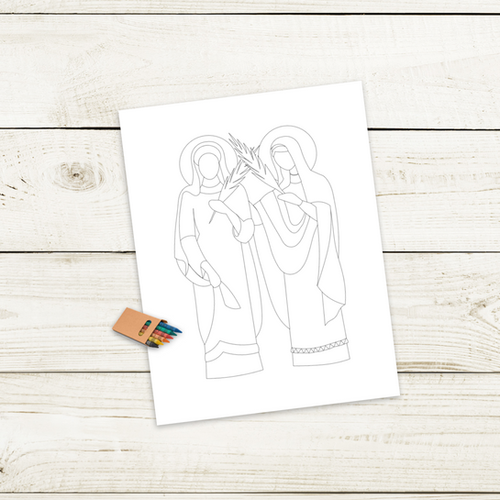 Saints Perpetua and Felicity Coloring Page | The Simple Saints