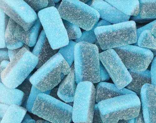Fizzy Blue Raspberry Slices | Granny Pats