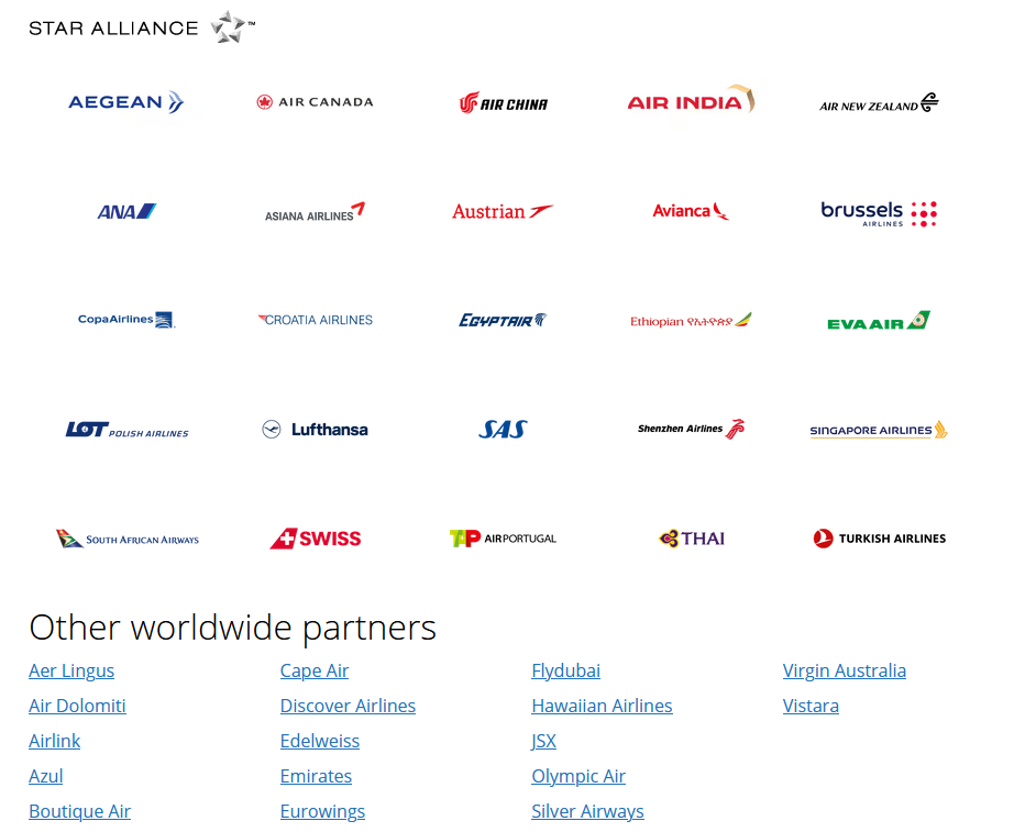 United & Star Alliance Mileage Upgrades with Partner Airlines ...