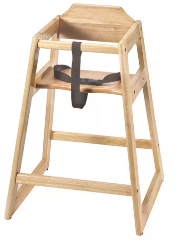 Natural Stackable High Chair | Chairs4Events