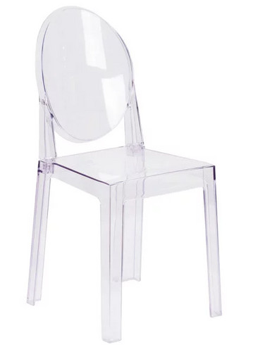 Clear Armless Stackable Ghost Chair | Chairs4events