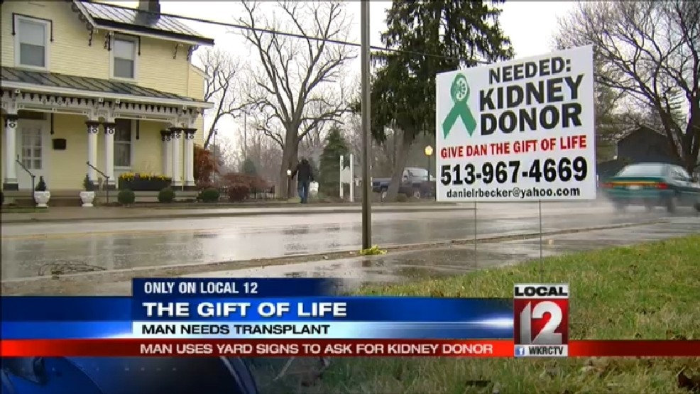 YARD SIGNS to promote need for KIDNEY DONOR!