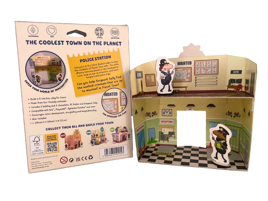 Police Station Cardboard Playset | 999 Museum