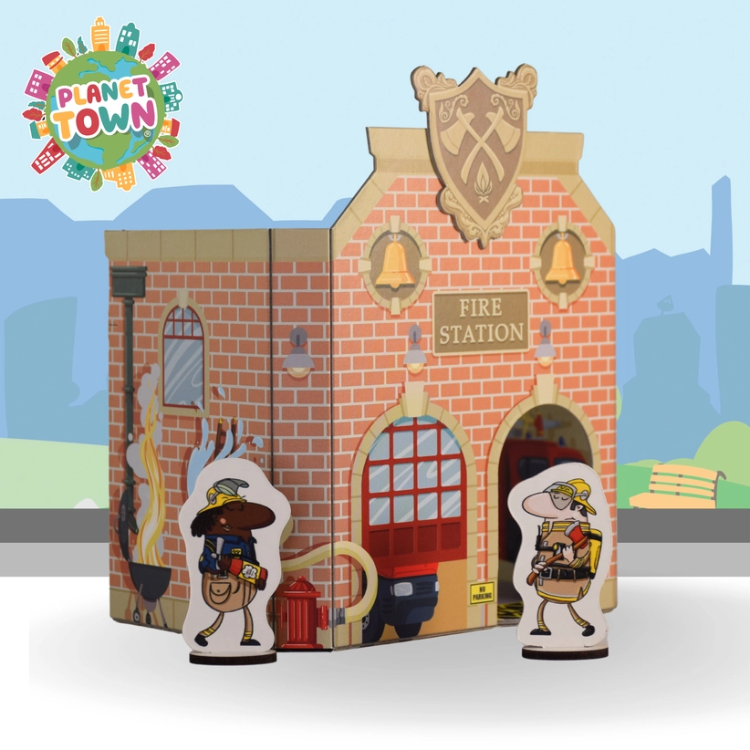 Fire Station Cardboard Playset | 999 Museum