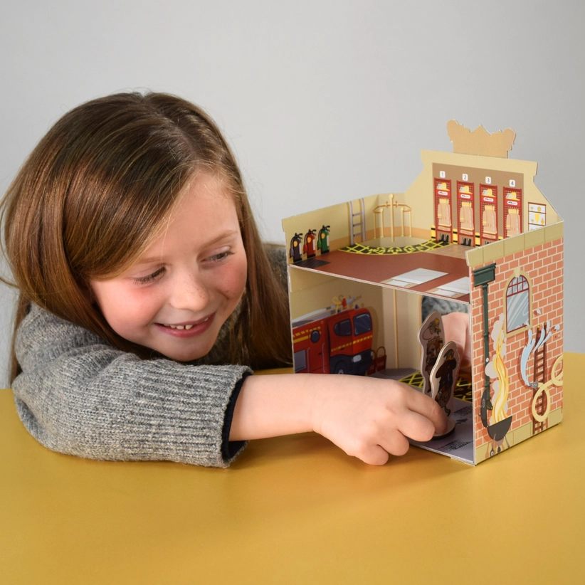 Fire Station Cardboard Playset | 999 Museum