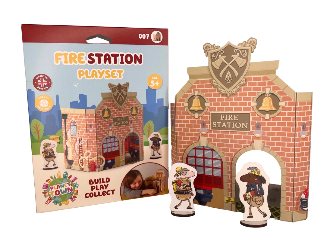 Fire Station Cardboard Playset | 999 Museum