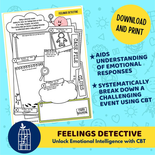 Feelings Detective Worksheet | The Childrens Psychology Hub