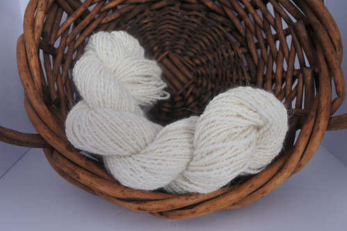 White Angora Yarn | Tail Spin Farm