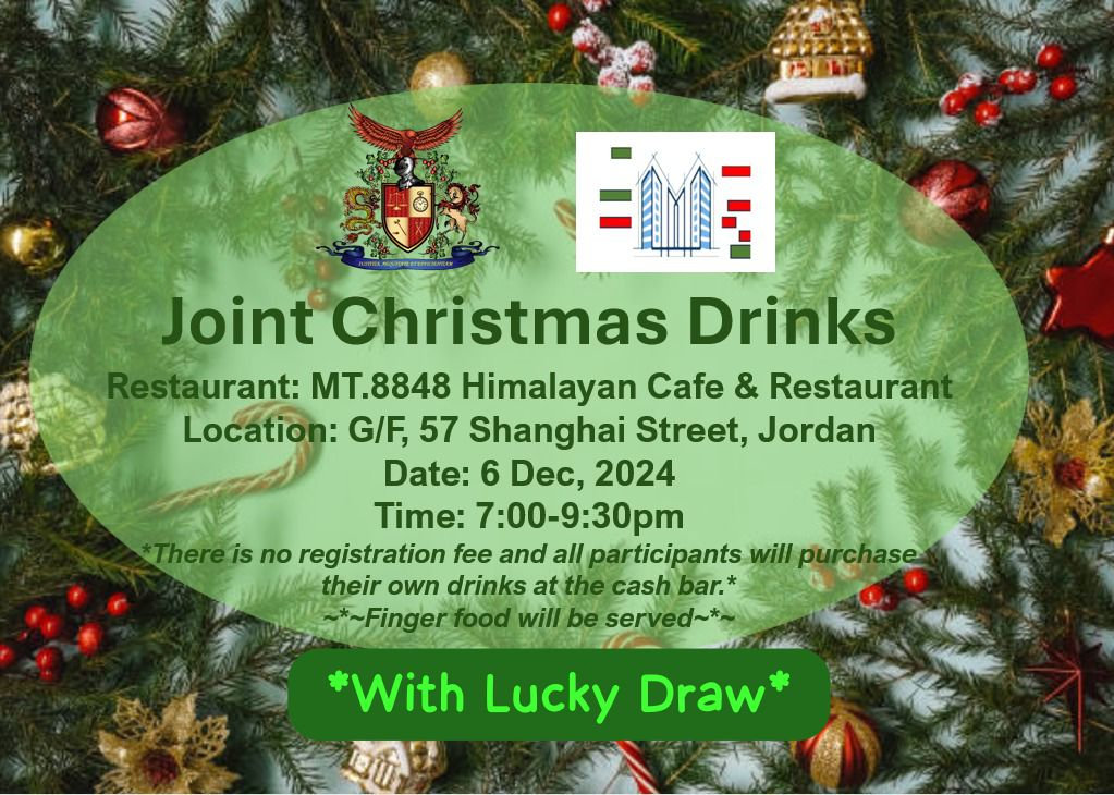 Joint Christmas Drinks on 6 Dec 2024 | HKICAdj