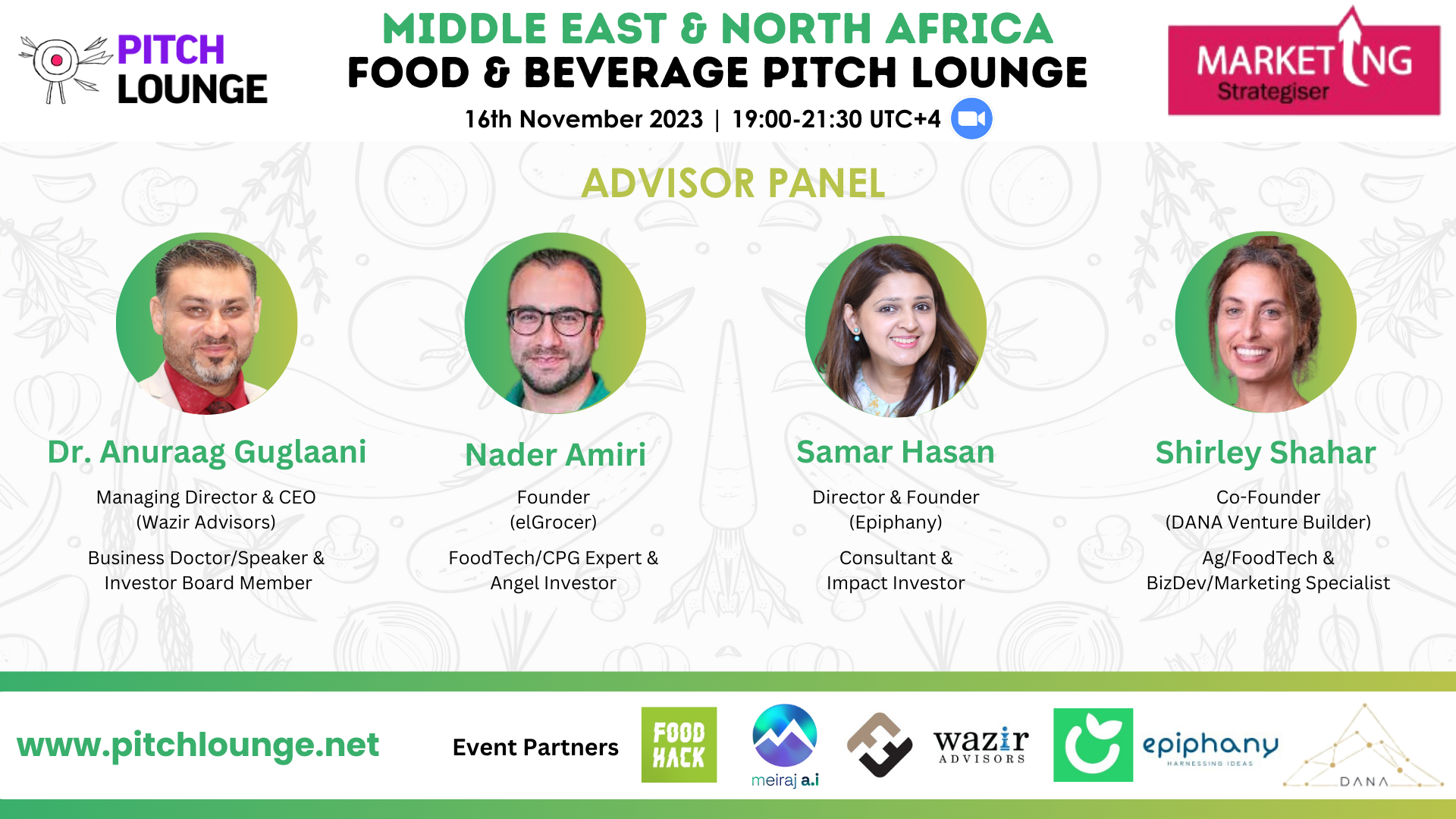 MENA Food & Beverage Pitch Lounge | Pitch Lounge