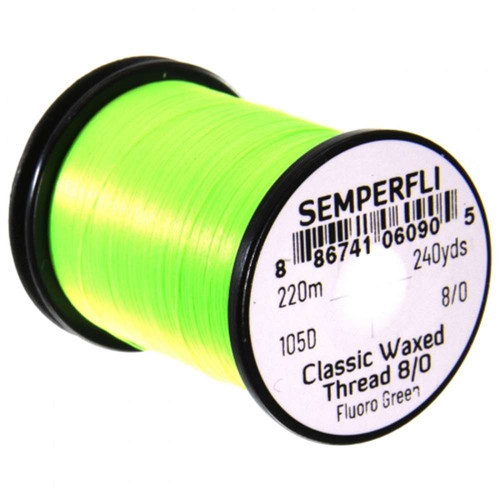 Classic Waxed Thread 8/0 240 Yards Fluoro Green | NFS-Website