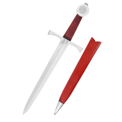 Archer Dagger with red Leather Scabbard, regular version | Merchant ...