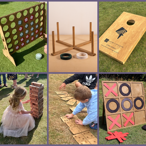 Full Set of 6 Giant Wooden Games | Wooden Box UK