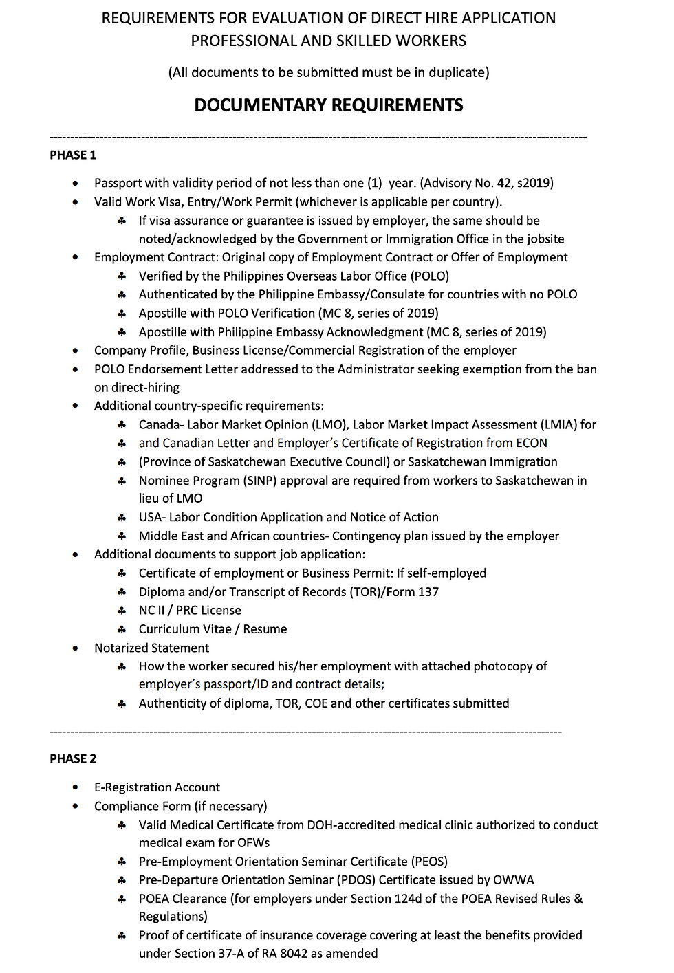 How to get OEC from DMW/POEA (Direct Hire)