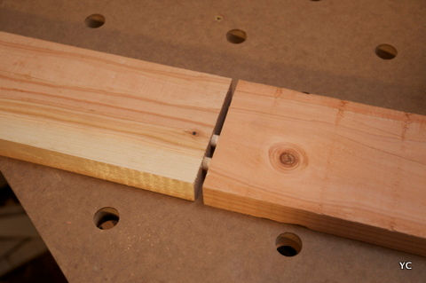 Assemblage par tourillons