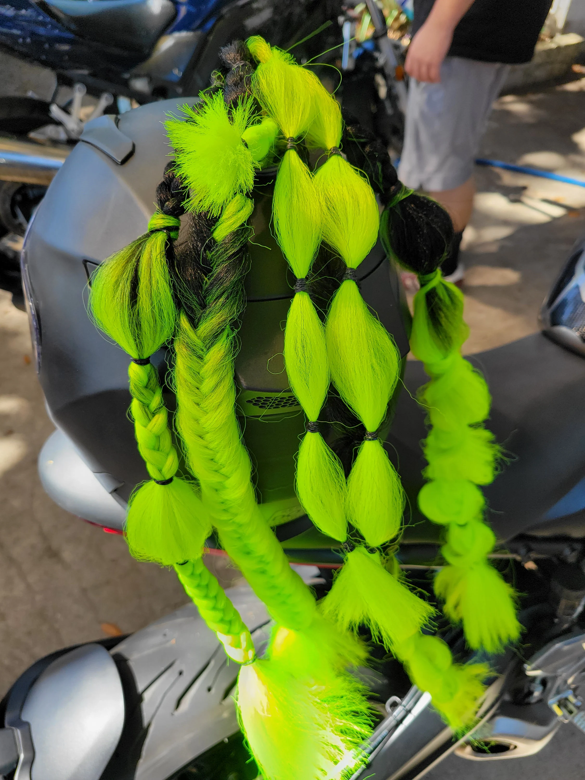 Biker Braids - Be Seen Green | Biker Braids