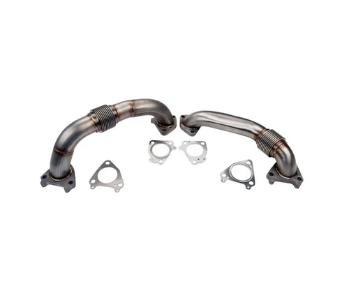 2001-2016 Duramax Up Pipe Set Driver and Passenger Single Turbo - WCFAB ...