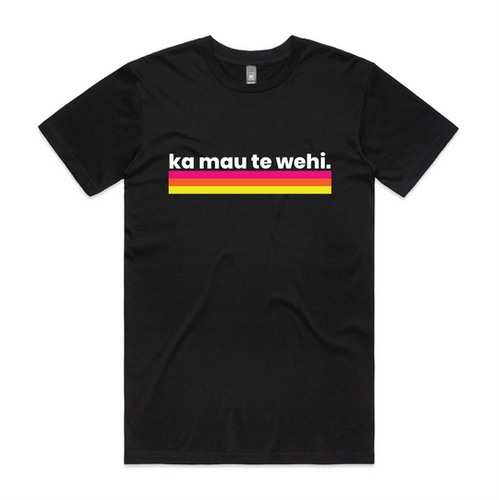 Ka Mau te Wehi T-Shirt Mens | Mātātuhi Designs