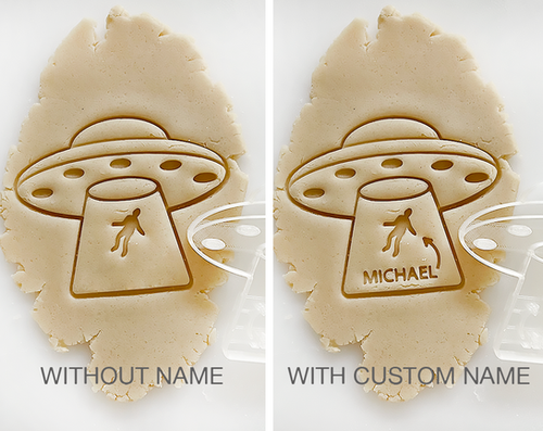 UFO with Human Cookie Cutter | Baker Street Cutters