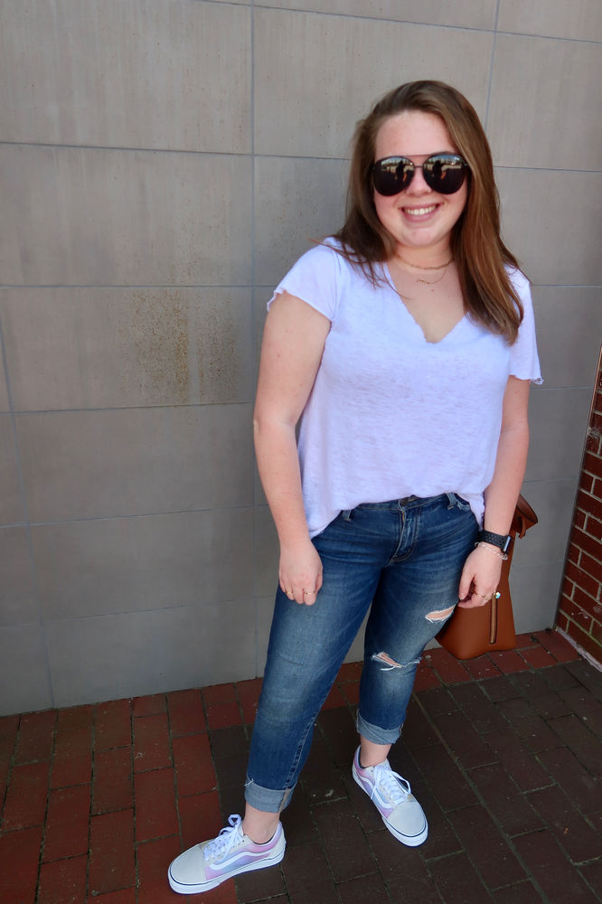 How To Style Ripped Jeans + a Tee