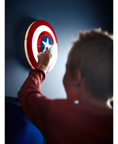 Marvel 3D Wall Light - Captain America Shield | kidz