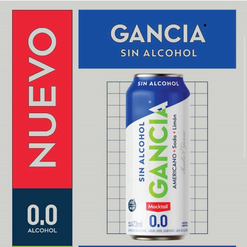 Gancia Lima Limon Sin Alcohol Lata 473cc | Mercado de Bebidas