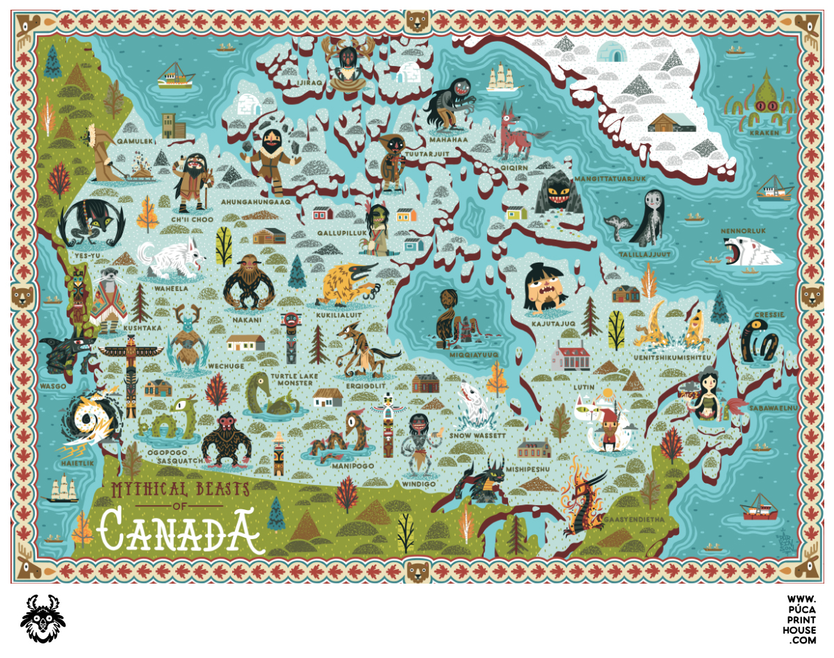 Mythical beasts of canada