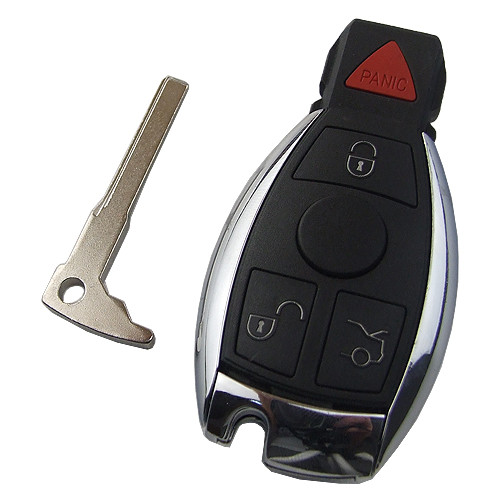 3+1 Button Mercedes Benz Remote Key with Key Blade | Nistech E & E Ltd
