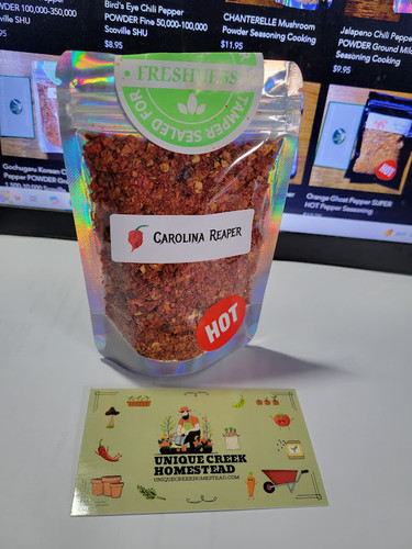 Carolina Reaper Pepper Seasoning Flakes Super Hot 2-Million+ Scoville ...