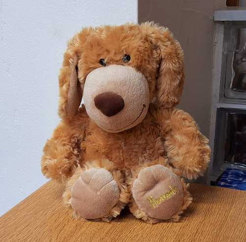 Harrods Happy Golden Dog with Big Floppy Ears | Harrodsteddybears