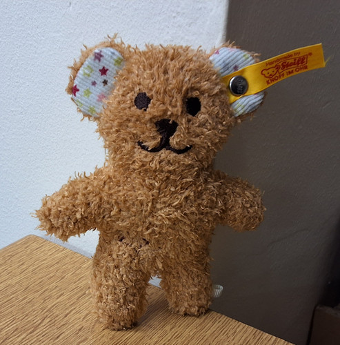 Steiff Mini Teddy Bear with Rustling Foil and Rattle - 240699 ...