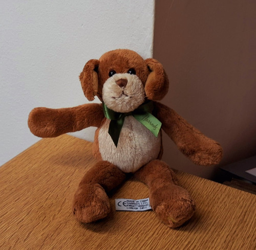 Harrods Dog Teddy Bear with Magnetic Paws | Harrodsteddybears