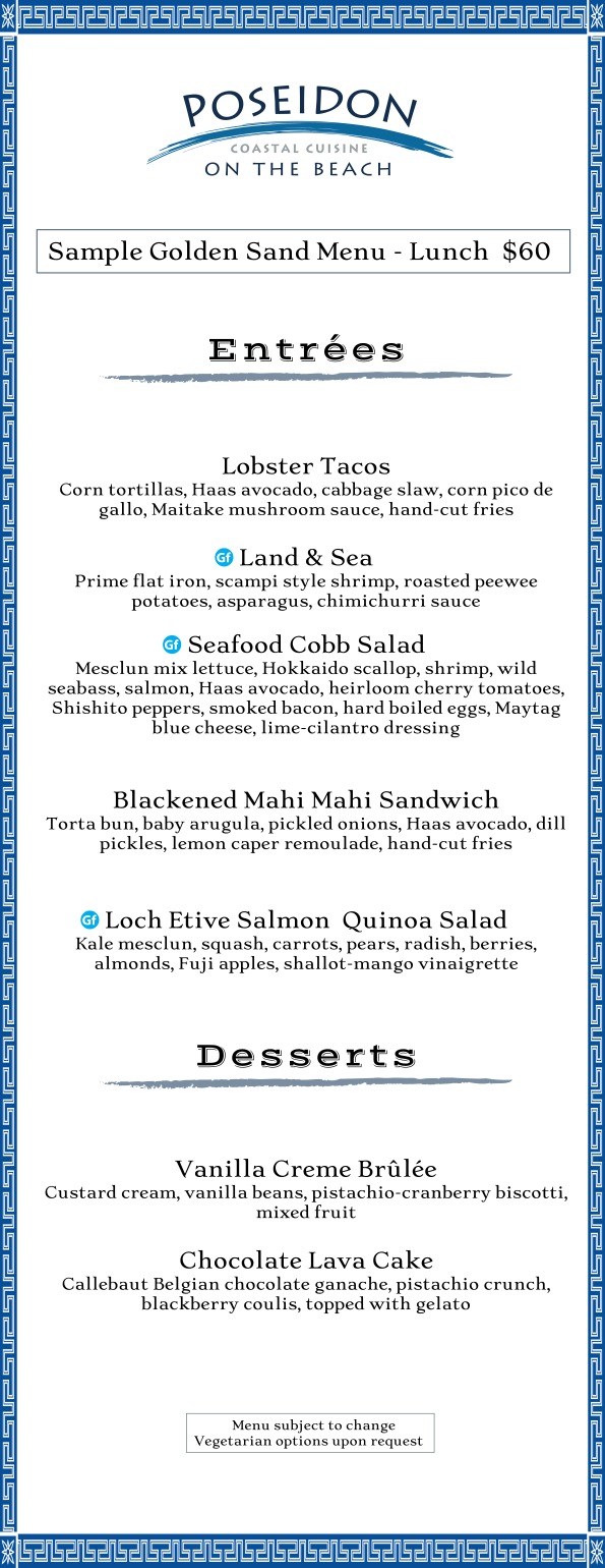 Groups and Events | Poseidon Restaurant Del Mar on the Beach Groups and ...