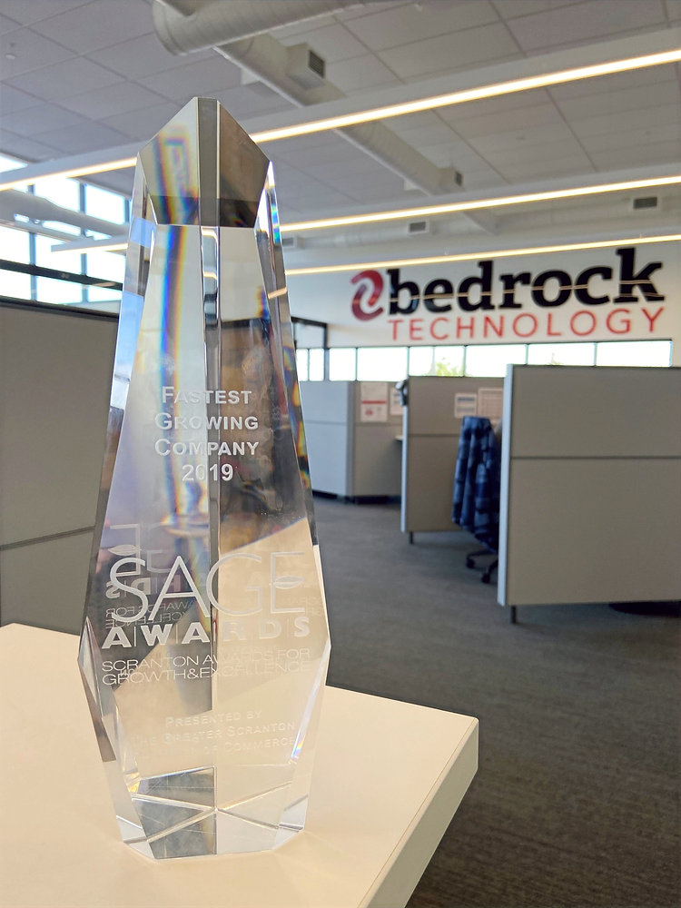Bedrock Technology Wins 2019 SAGE Award for Fastest Growing Company