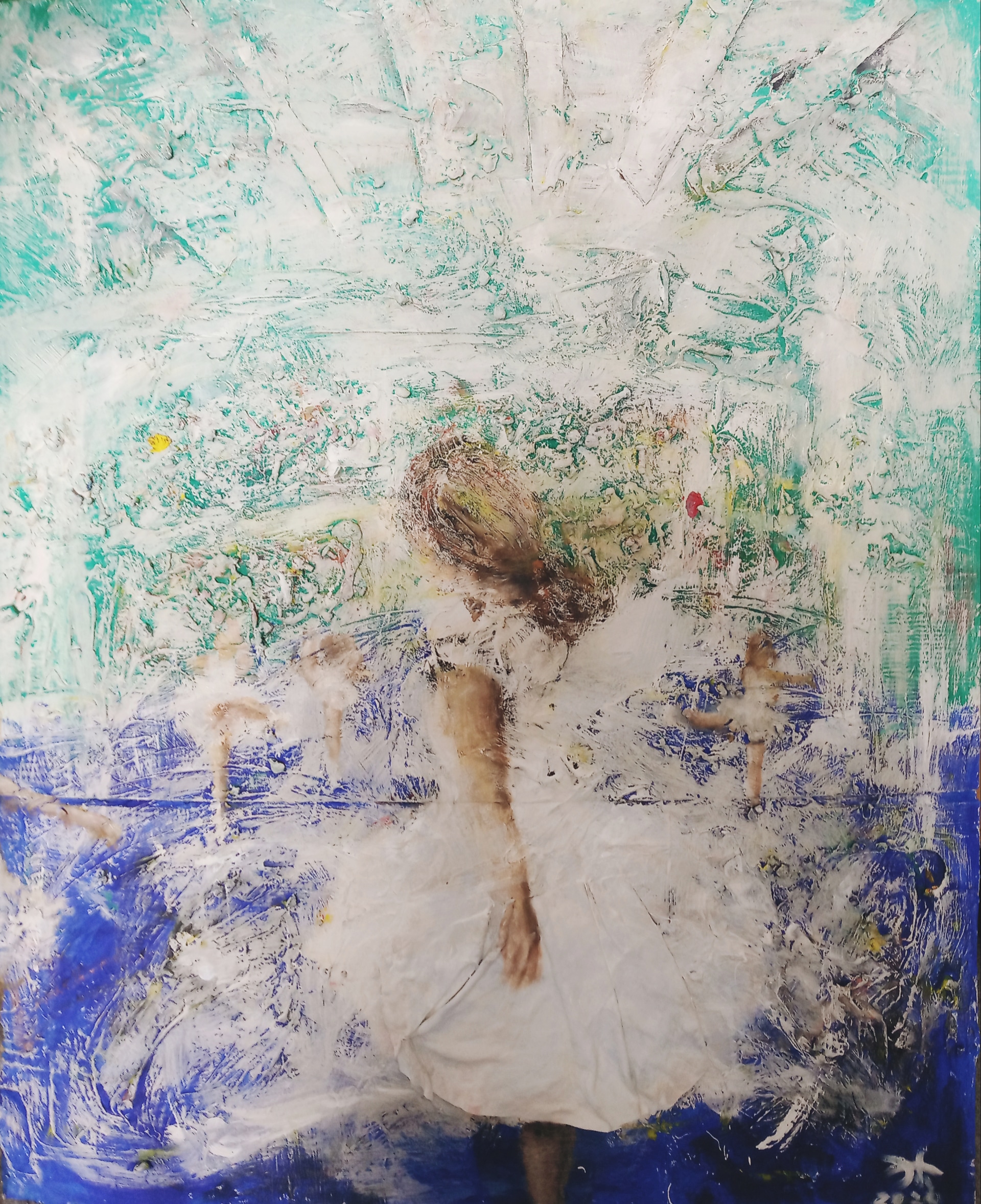 Watercolor Sea Thing Blue 4 x 6 Art Print Watercolor Speechless Girl ...