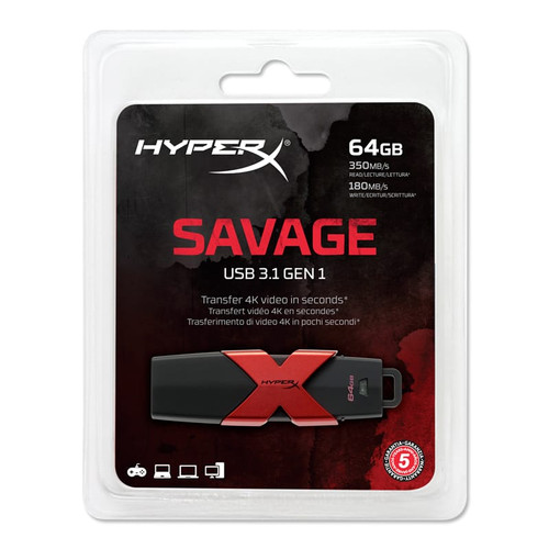 Memoria USB 3.1 Hyperx Savage Hxs3 64GB | Punto De Venta De Ac