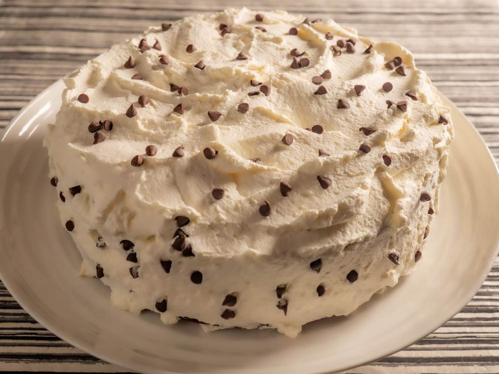 Easy Chocolate Cake with Fig Preserves and Whipped Cream