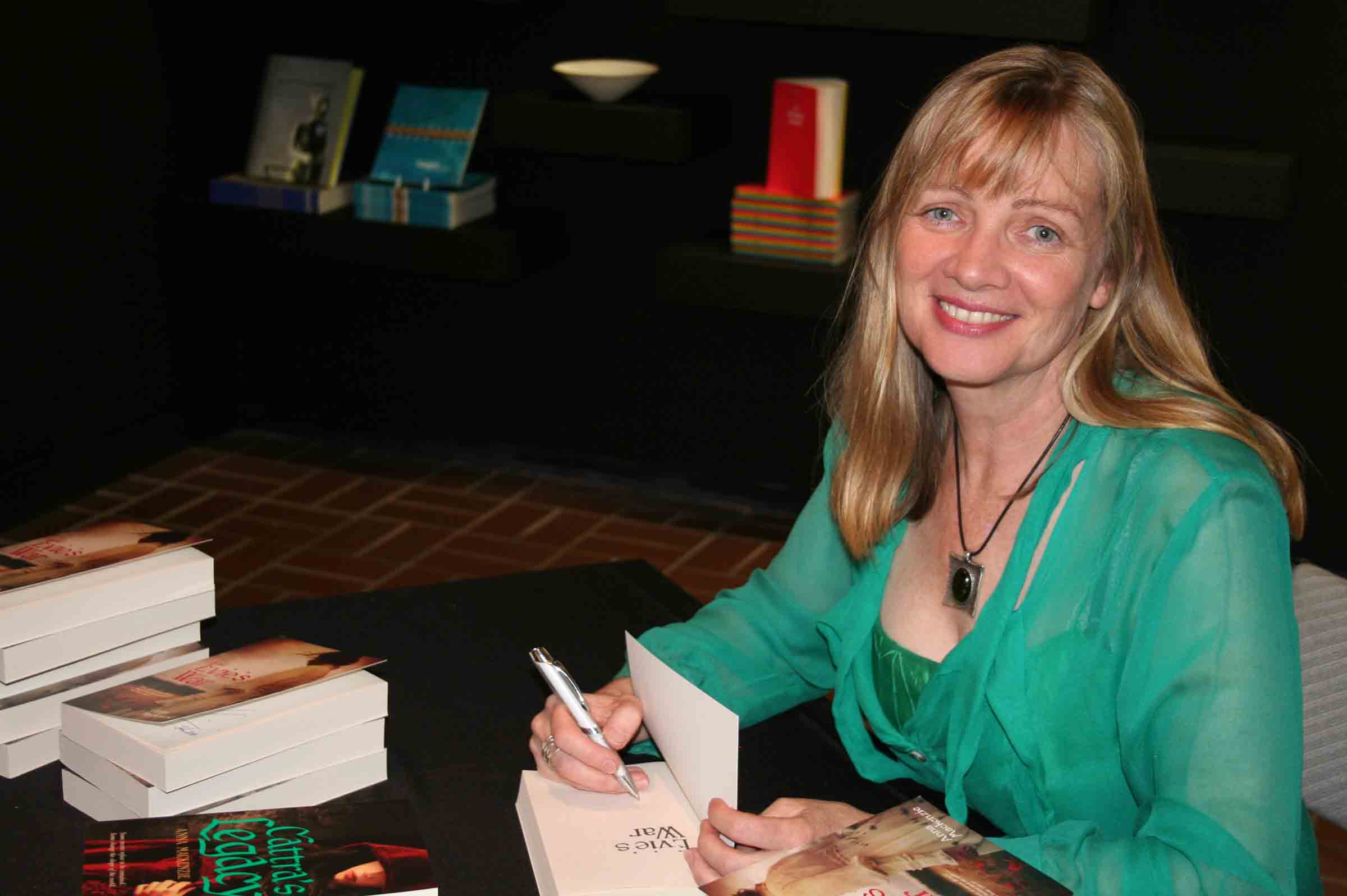 Anna Mackenzie author - book launches, festivals, tours, residencies