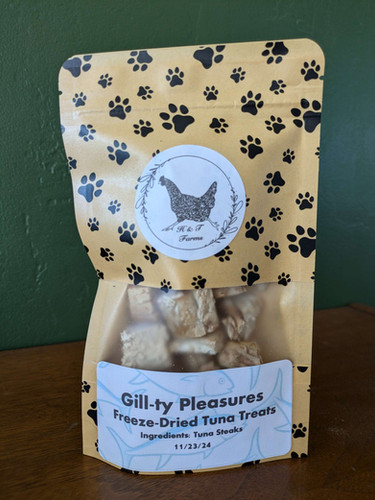 Gill-ty Pleasures Freeze Dried Tuna Treats | H&T Farms