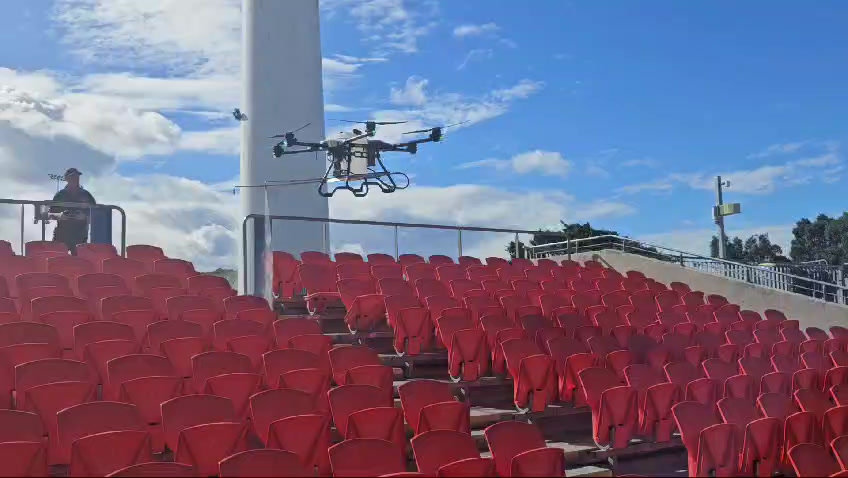 DCI Drone in action at Football Stadium