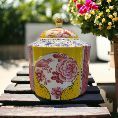 Large Pip china Storage Jar | Leeds Vintage House