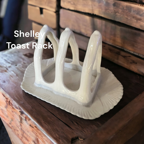 Shelley. Dainty. Bone china toast rack | Leeds Vintage House