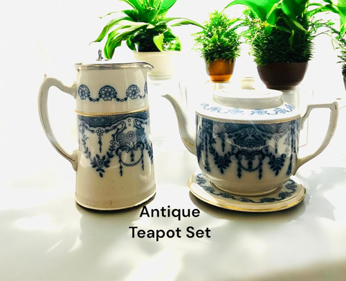 Antique Teapot & Hot water Pot | Leeds Vintage House