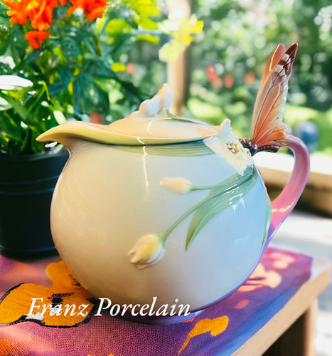 Franz Porcelain. Butterfly. Large Teapot | Leeds Vintage House