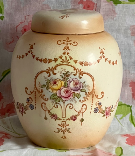 Crown Devon blush Ginger Jar | Leeds Vintage House